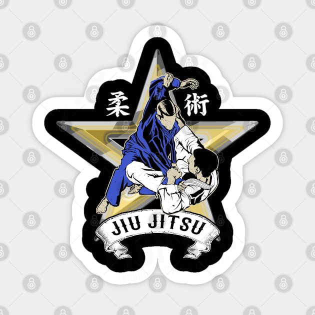Jiu JItsu Star - Jiu Jitsu - Sticker | TeePublic